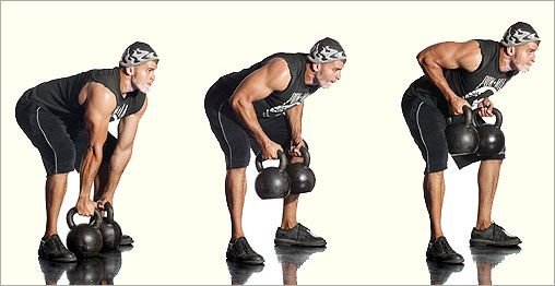 Kettlebell Back rows. Kettlebell Workshop. - Super Soldier Project